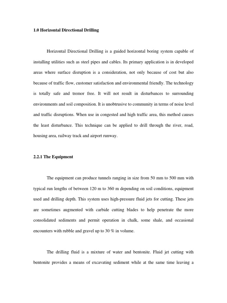 An In-Depth Explanation of Horizontal Directional Drilling Technology ...