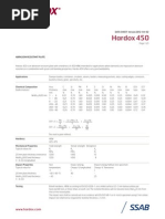 Hardox 450 Data Sheet | PDF | Sheet Metal | Engineering Tolerance