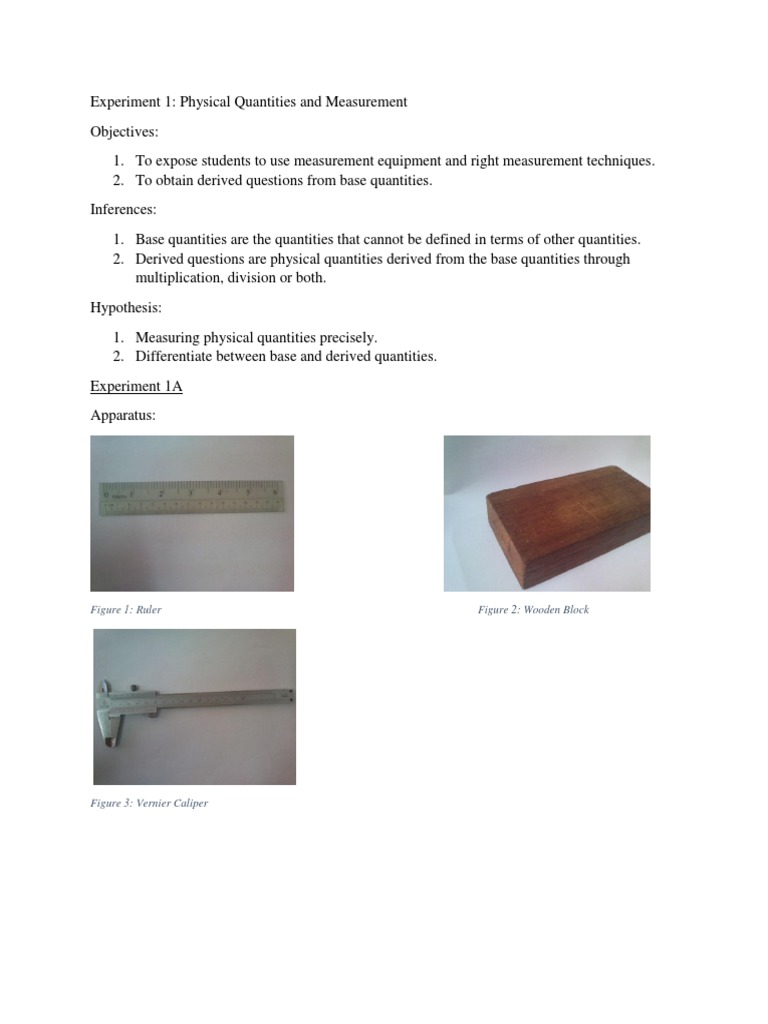 Measuring Physical Quantities Precisely: A Study of Base and Derived ...