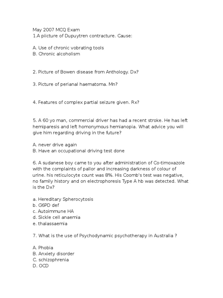 Amc 2009 | PDF | Medical Specialties | Diseases And Disorders