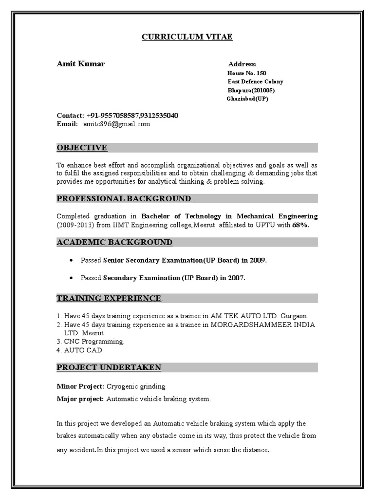 Curriculum Vitae Amit Kumar: Address | PDF | Cognition | Behavioural ... Curriculum Vitae Amit Kumar: Address | PDF | Cognition | Behavioural ...