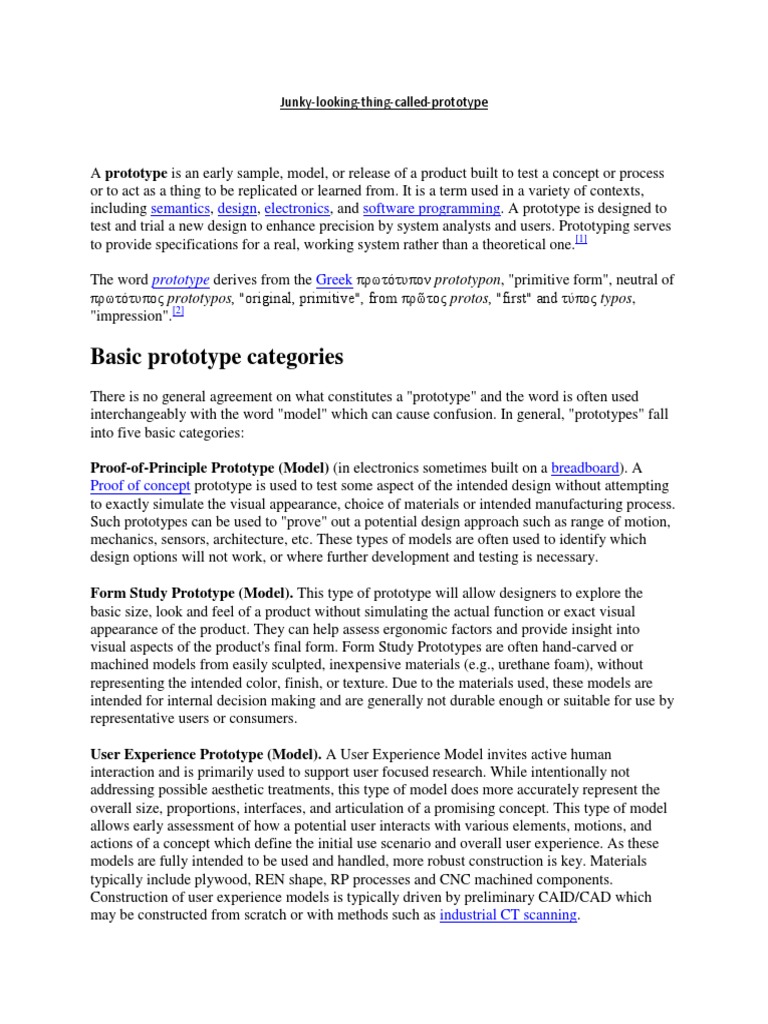 Prototypes | PDF | Prototype | Computer Engineering