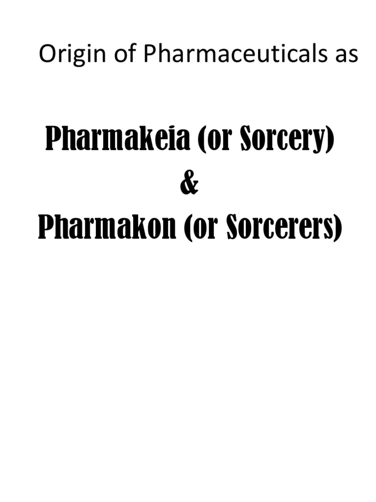 Origins of Pharmakeia and Sorcery | PDF | Witchcraft | Bible
