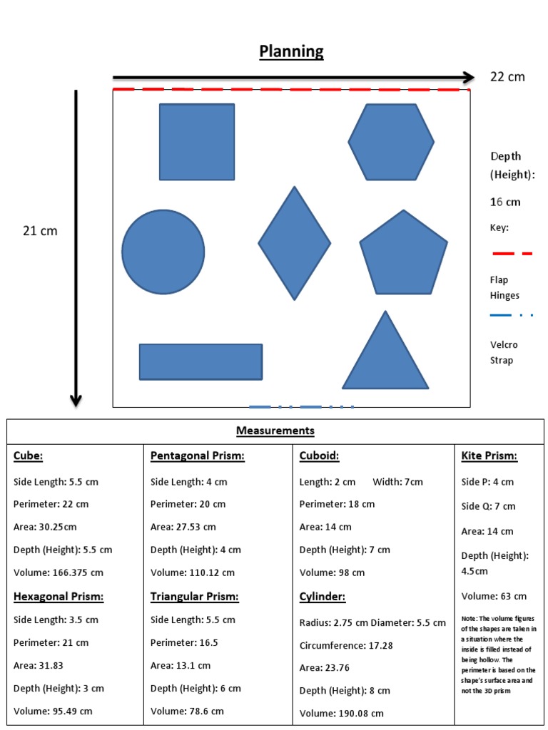 3D Shape Measurements and Volumes | PDF | Home & Garden