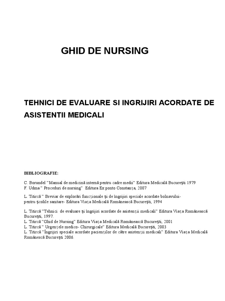 Ghid de Nursing | PDF