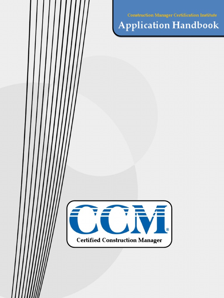CCM Applicant Handbook 020514 | PDF | Professional Certification ...