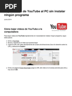 Cómo Descargar Vídeos de YouTube Utilizando Force Dowland | PDF
