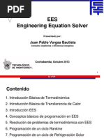 Manual de Uso Básico de EES | PDF | Ecuaciones | Ventana (informática)