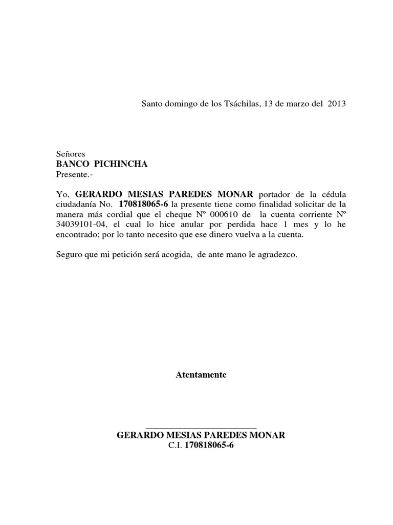 Anular Cheques | PDF