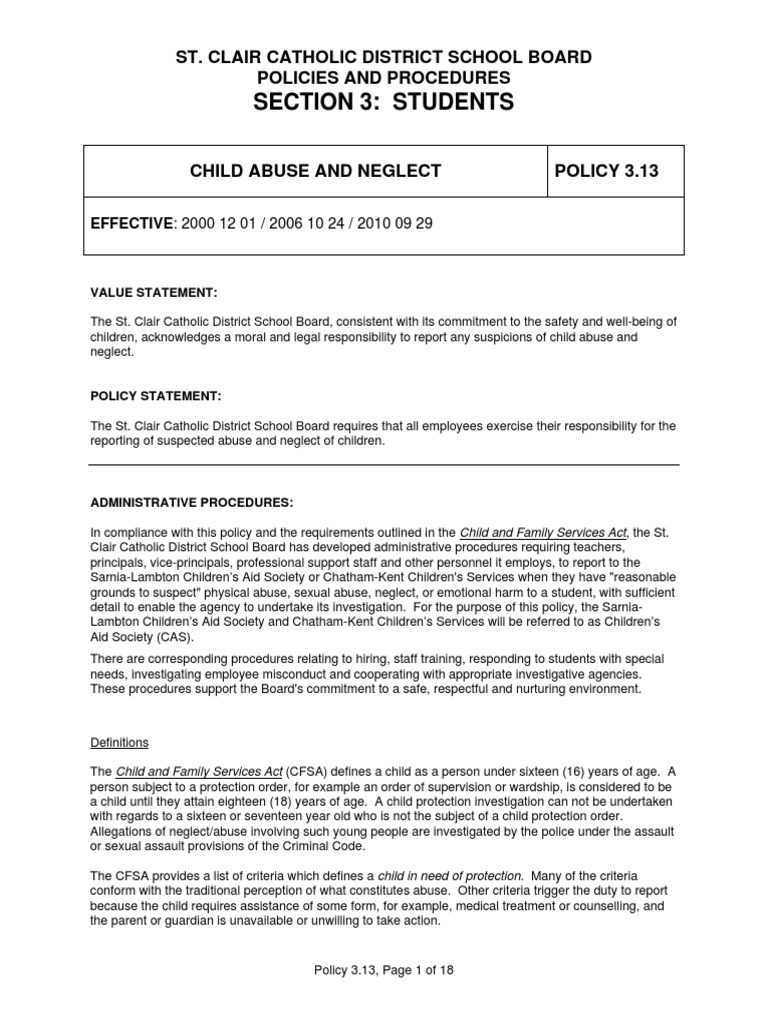 3 13 Child Abuse and Neglect | PDF | Child Abuse | Child Protection