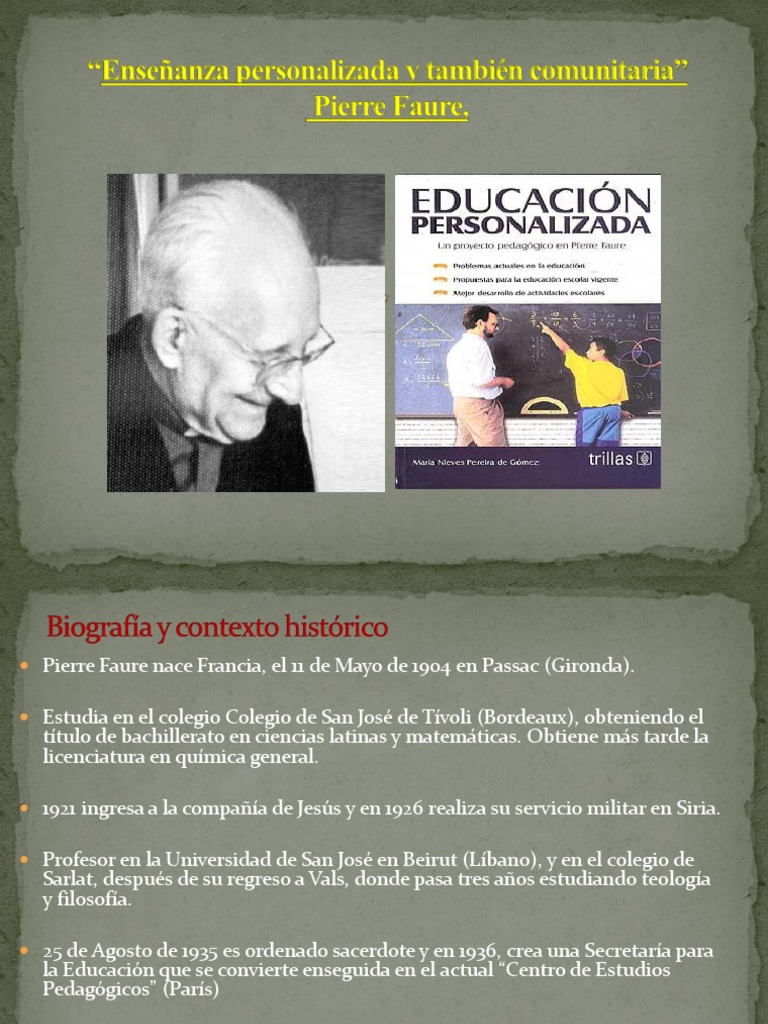 Presentación Pierre Faure | PDF | Aprendizaje | Ciencia cognitiva