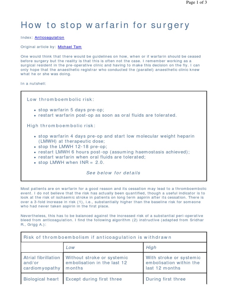 how-to-stop-warfarin-for-surgery-low-thromboembolic-risk-pdf