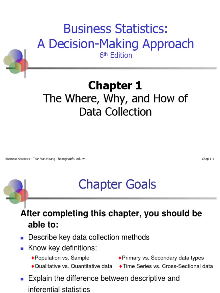 Business Statistics Chapter 1 | PDF | Statistics | Sampling (Statistics)