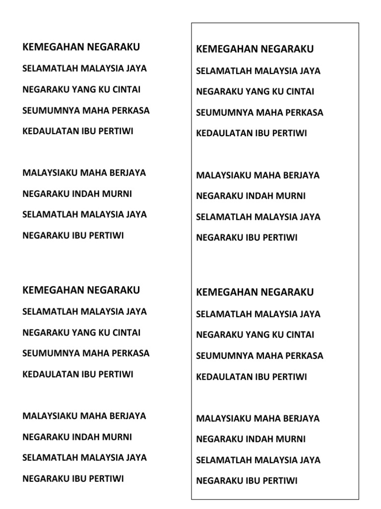 Kemegahan Negaraku | PDF