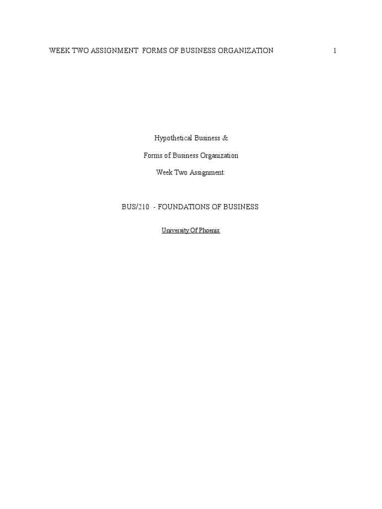 Week Two Assignment Models | PDF | Private Law | Government Information