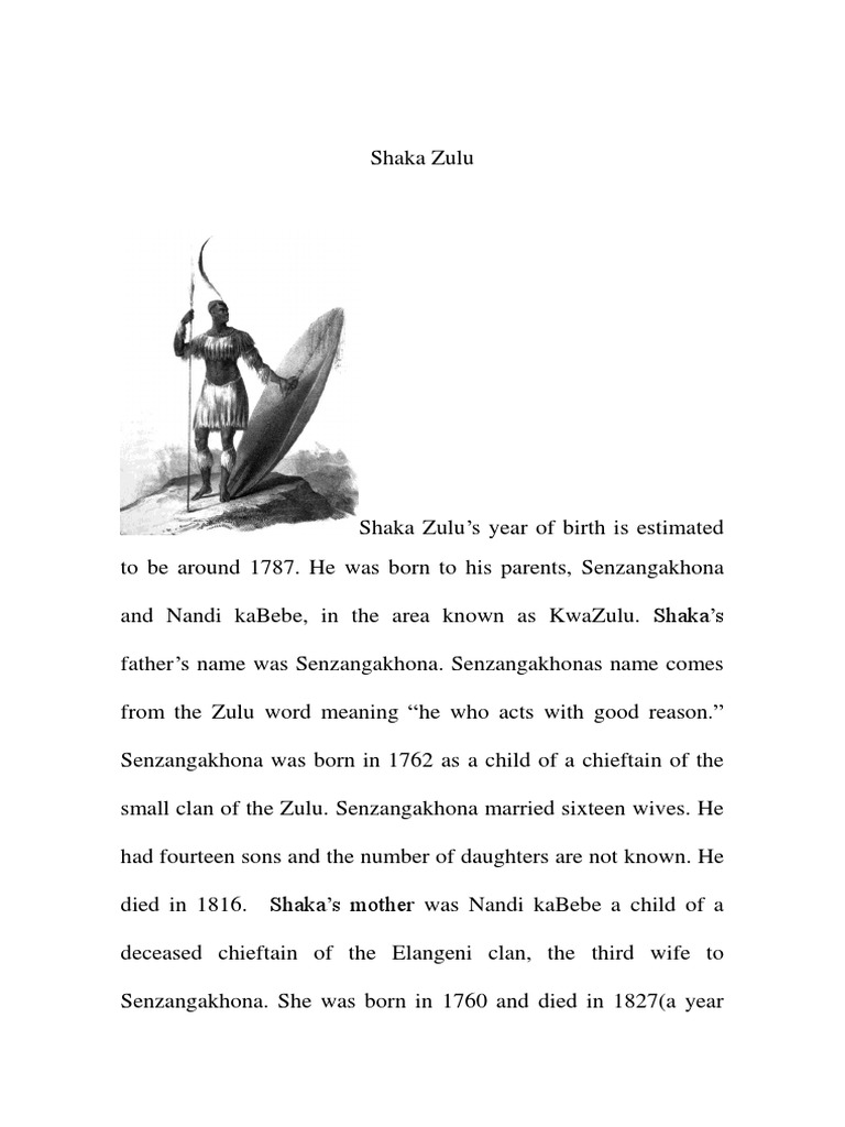 Shaka Zulu | PDF | Zulu Kingdom | Violence