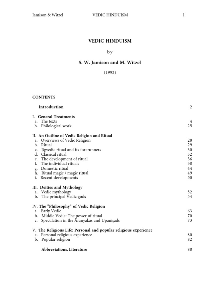 Vedic Religion | PDF | Vedas | Sutra