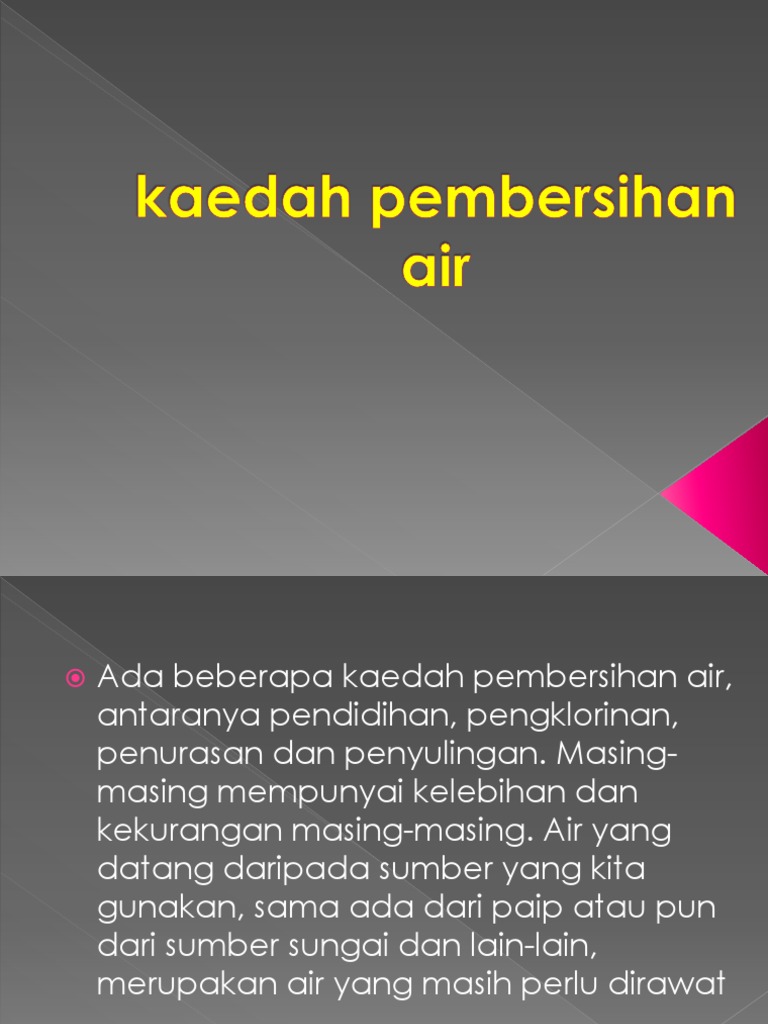 Kaedah Pembersihan Air | PDF