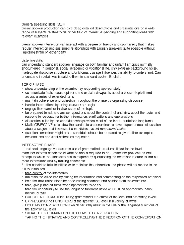 An Overview of the Key Communication Skills and Assessment Criteria for ...