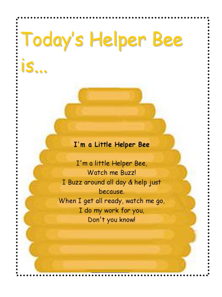 Helper Bee Chart | PDF