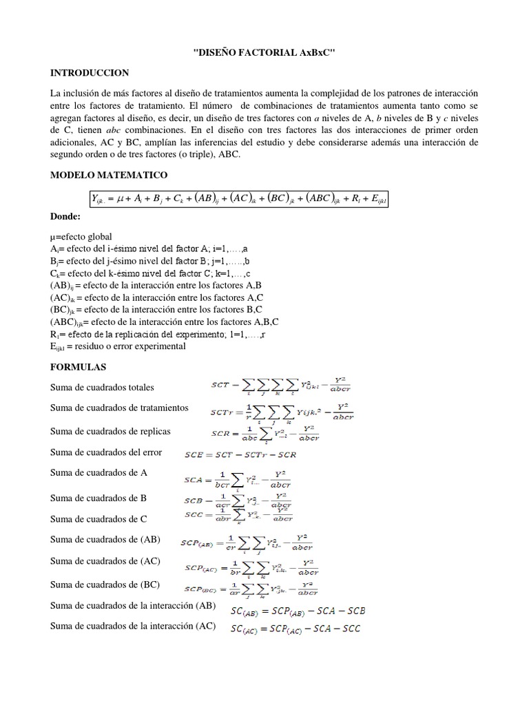 Diseño Axbxc - Word | PDF | Science | Ciencia (general)