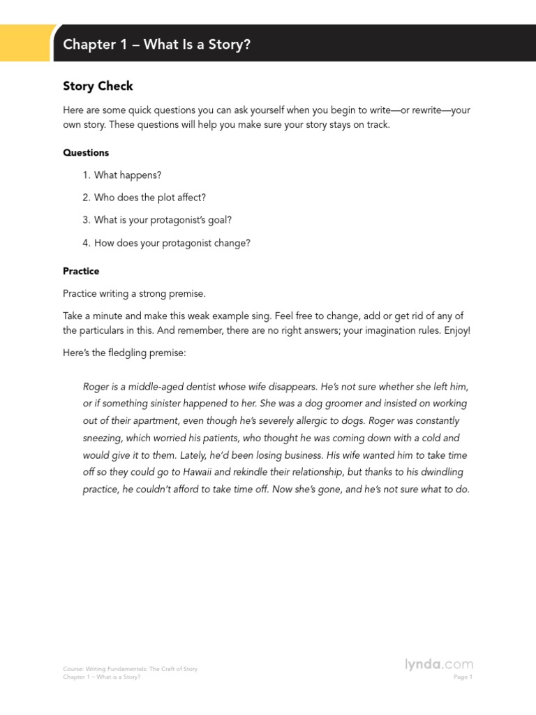 Story Check | PDF | Plot (Narrative) | Leisure