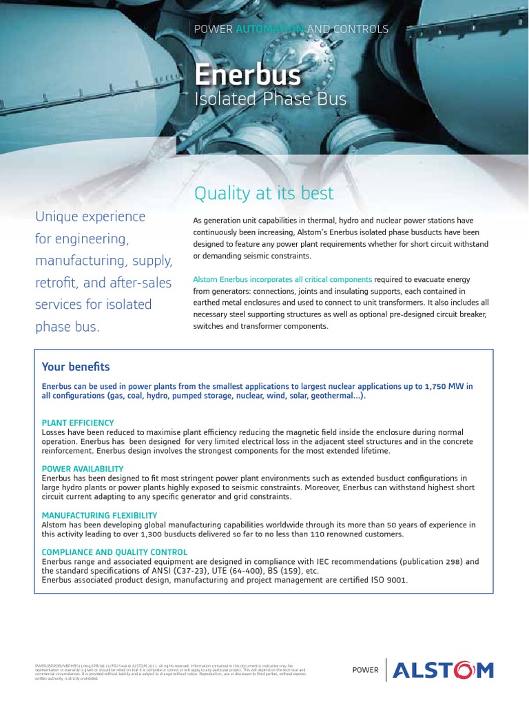Isolated Phase Busduct Ipb Enerbus | PDF | Electrical Engineering ...