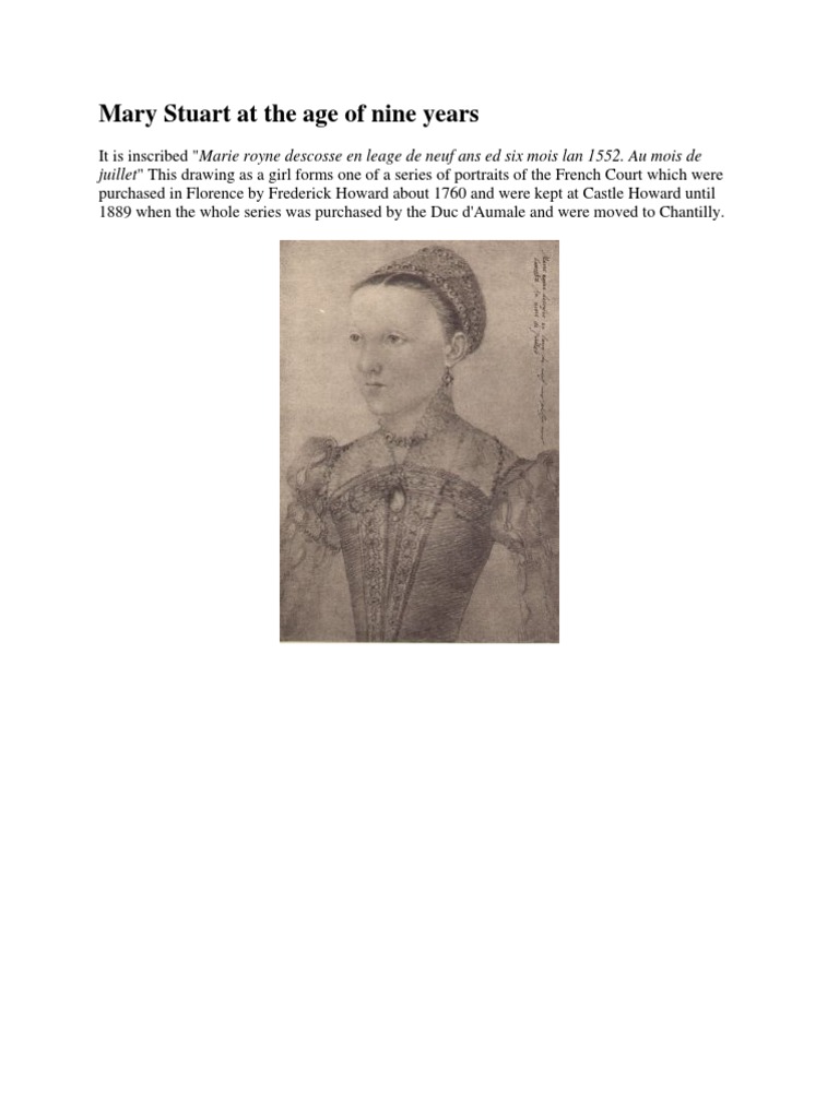 Mary Stuart Portraits | PDF | Mary, Queen Of Scots | Paintings