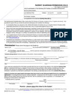 Scouts Canada Adventure Application Form | PDF