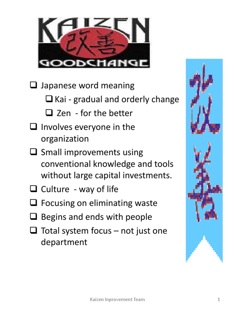 Kaizen Principles for Industrial Improvement | PDF | Quality | Leadership