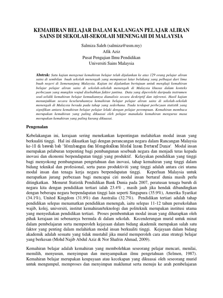 Jurnal Membaca Usm | PDF