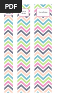 Chevron Binder Covers | PDF