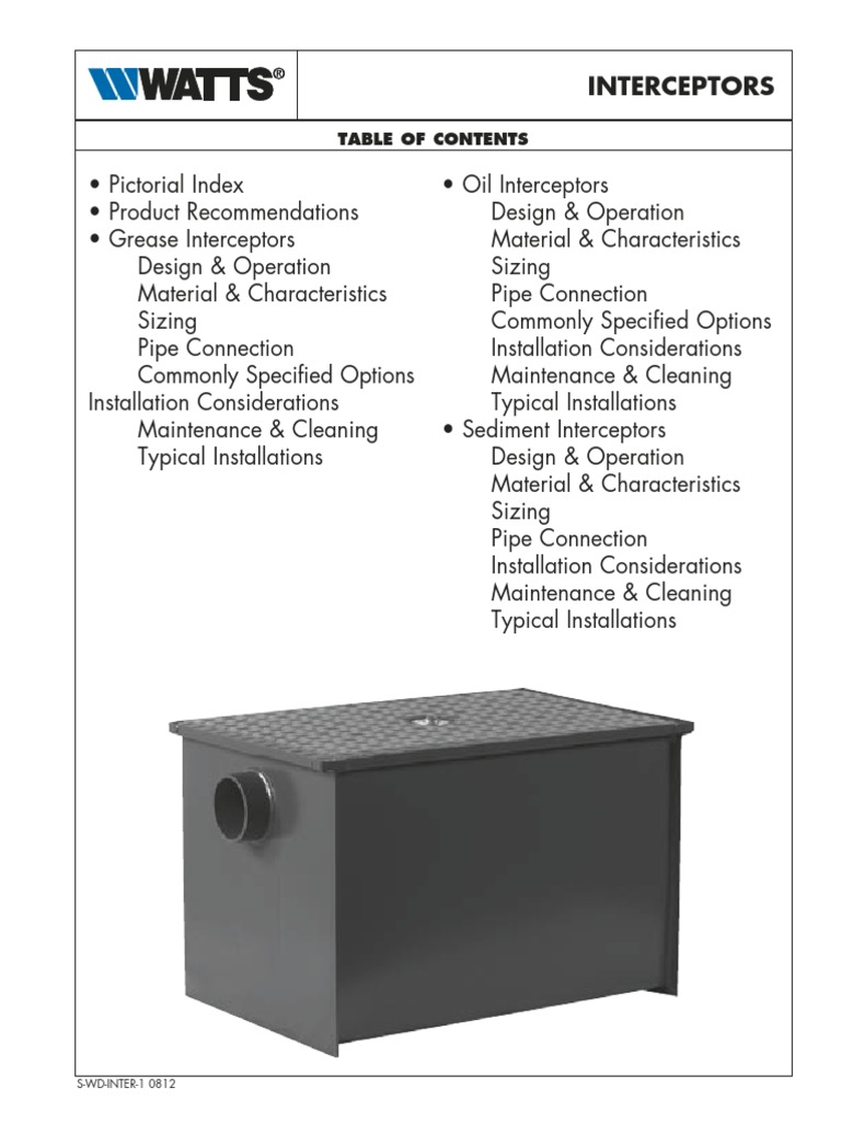 Interceptors | Storm Drain | Pipe (Fluid Conveyance)