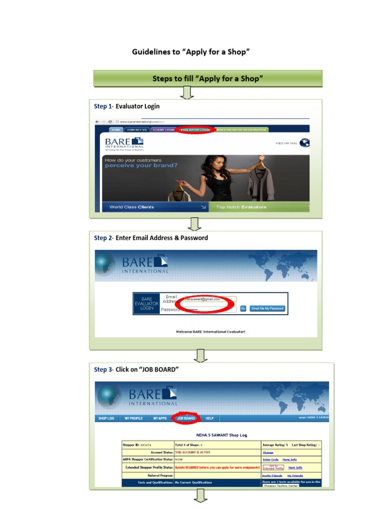 Guidelines To "Apply For A Shop" Steps To Fill "Apply For A Shop" | PDF ...