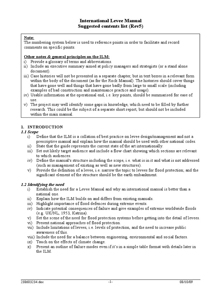 International Levee Manual Overview | PDF | Levee | Geotechnical ...