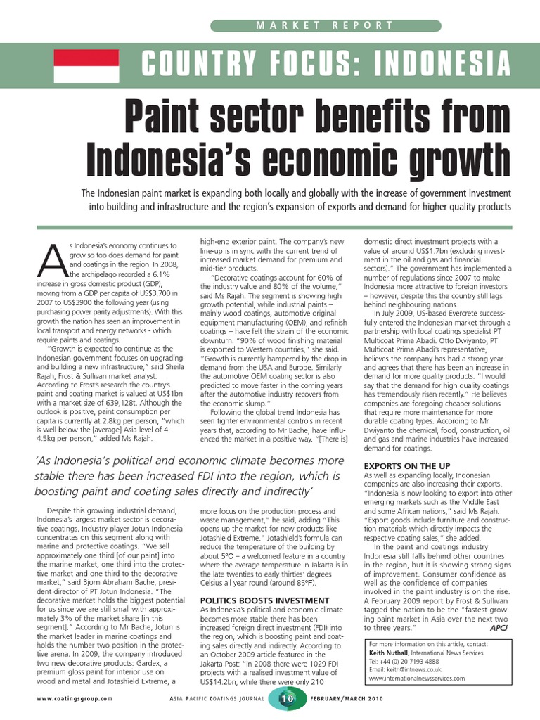 Country Profile: Indonesia | PDF | Indonesia | Foreign Direct Investment