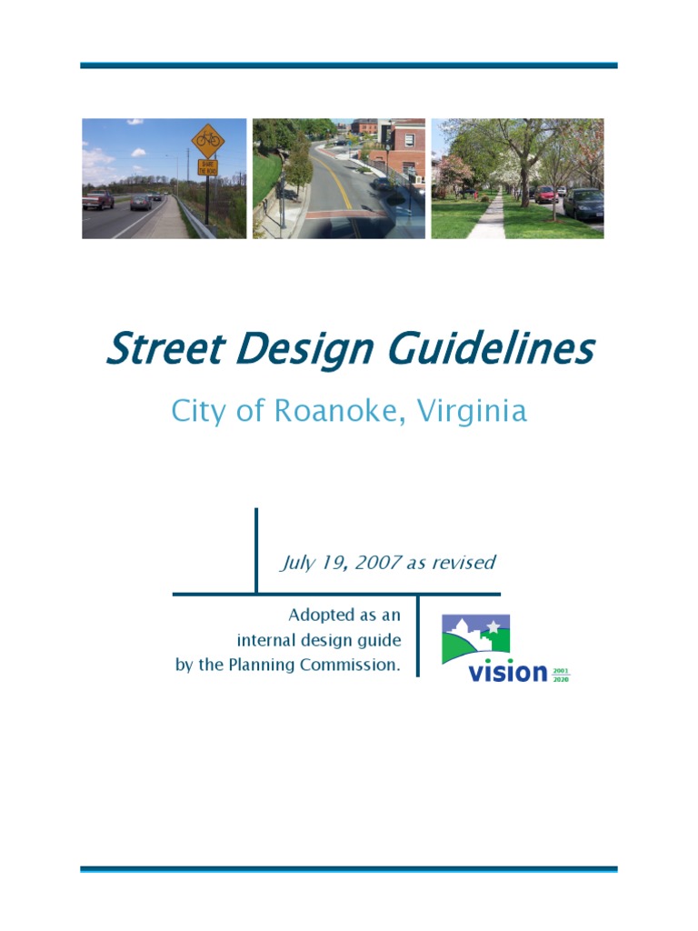 Street Design Guidelines October 2012 | PDF | Street | Sidewalk