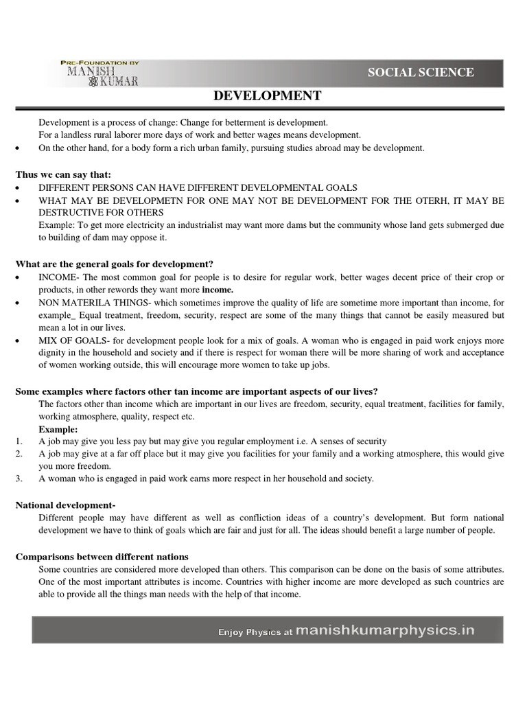 Development | PDF | Human Development (Humanity) | Resource