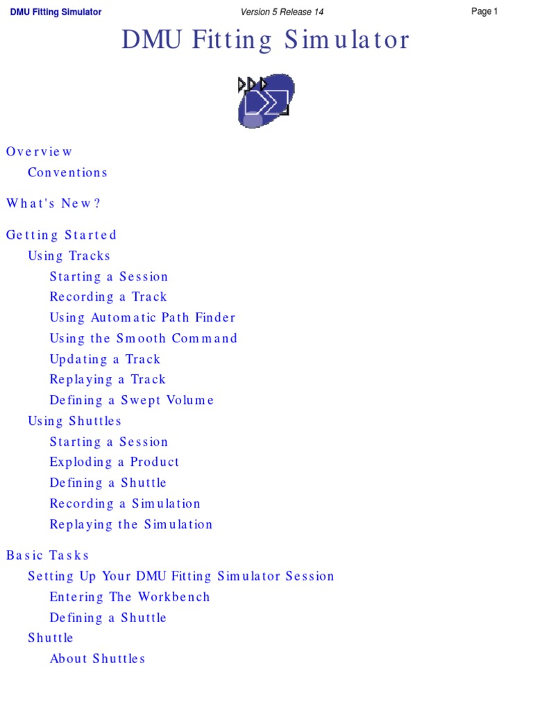 DMU Fitting Catia | PDF | Icon (Computing) | Simulation
