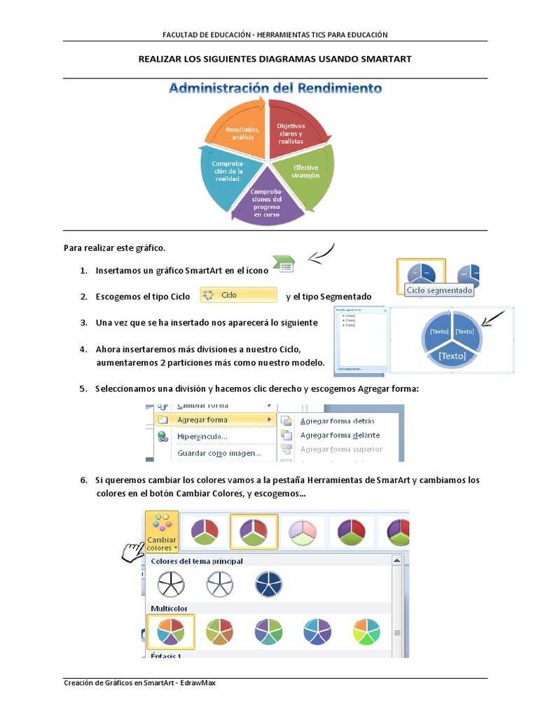 01-Creacion de Graficos SmartArt | PDF | Negocios