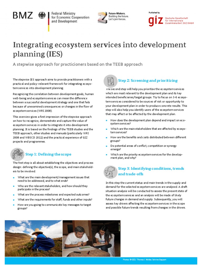 Biodiversity Integrating Ecosystem Services Developmen | PDF ...