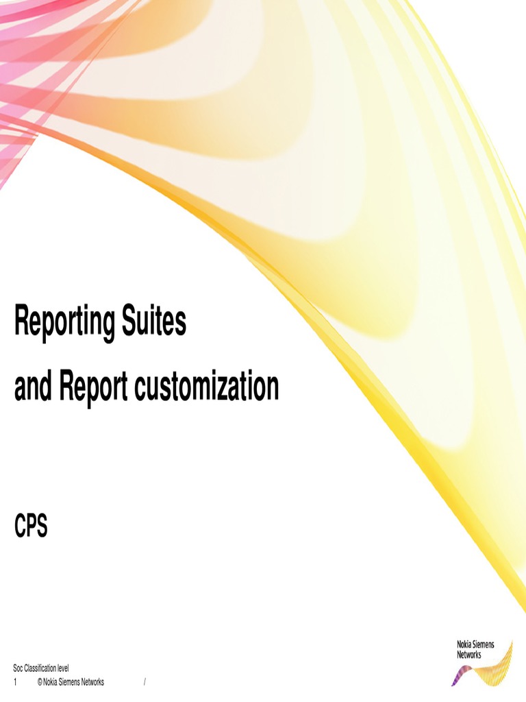 Netact Reporting Suites Report Customization Download Free Pdf Application Programming