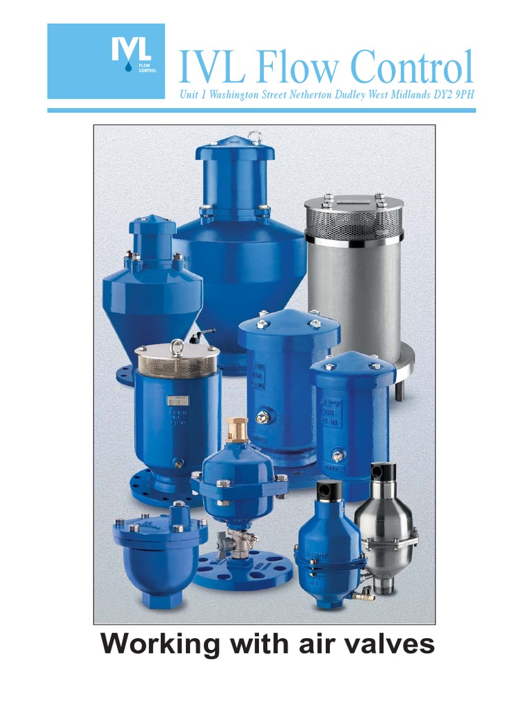 IVL Flow Control LTD - Working With Air Valves 2012 | PDF | Valve | Pump