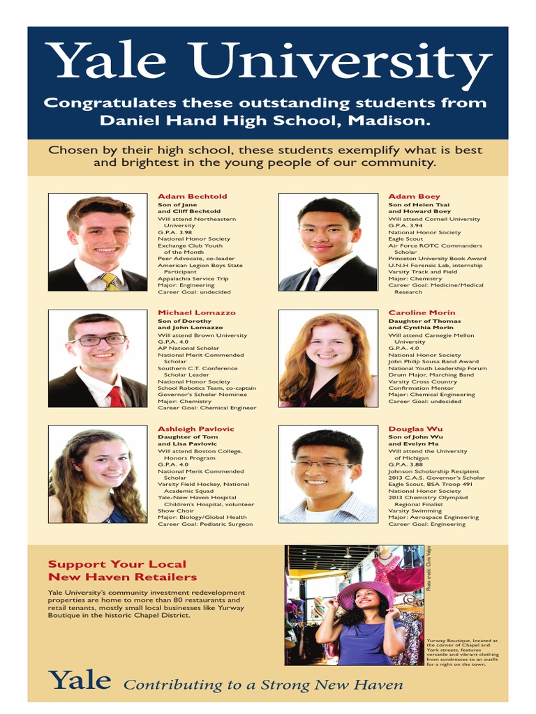 Daniel Hand High School | PDF | Yale University | Schools