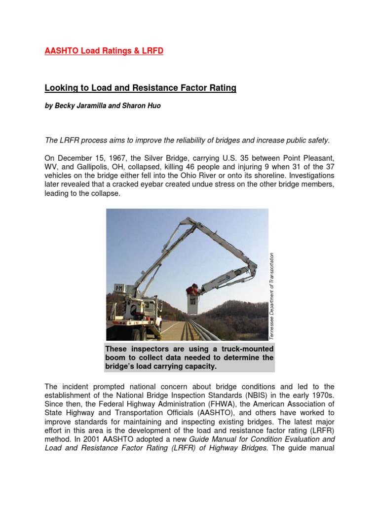 Looking To Load and Resistance Factor Rating | PDF | Structural Load ...