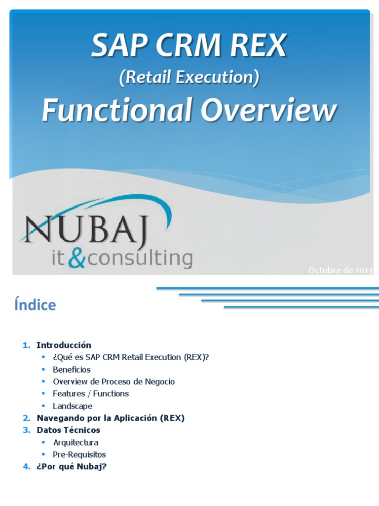 SAP REX Overview | PDF | Sap Se | Android (sistema operativo)