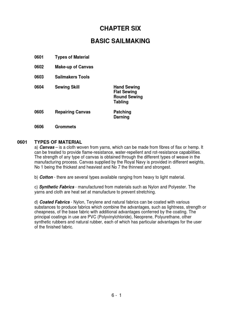 Essential Guide to Sailmaking Techniques | PDF | Seam (Sewing) | Sewing
