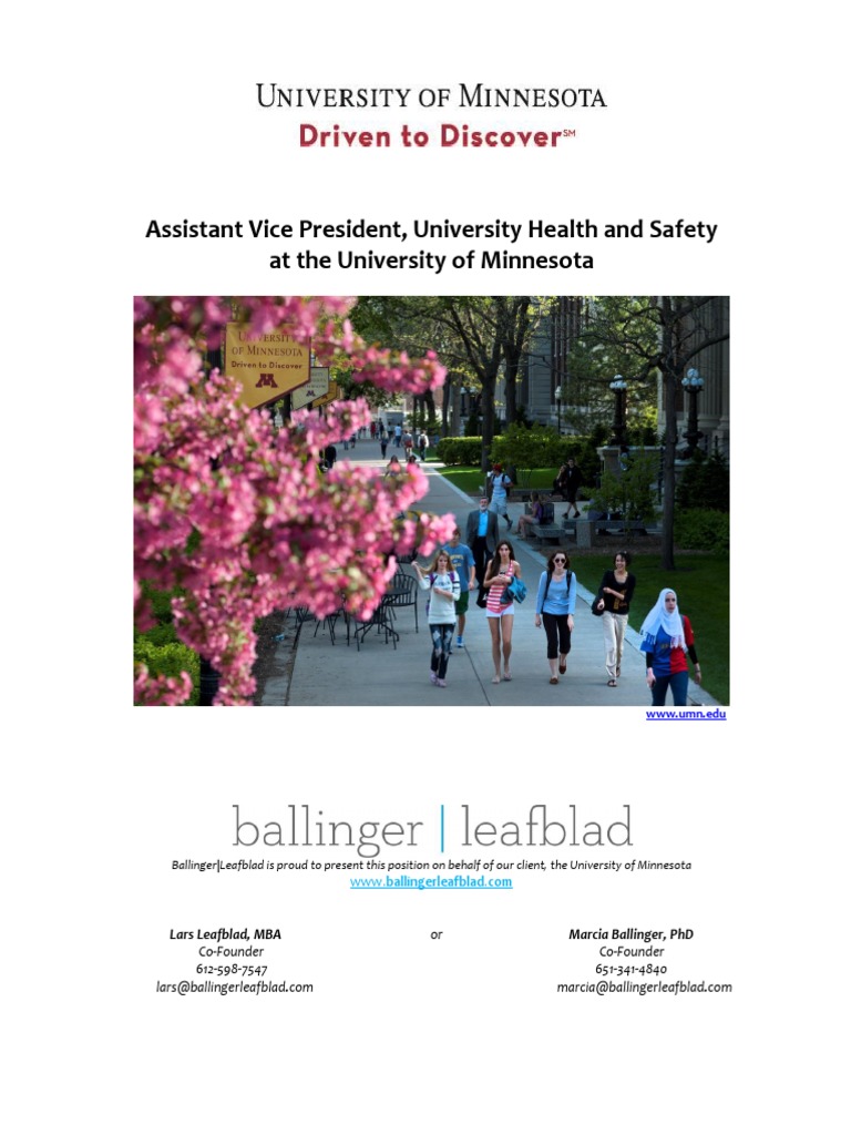 UMN-AVP-University Health and Safety | PDF | Emergency Management ...