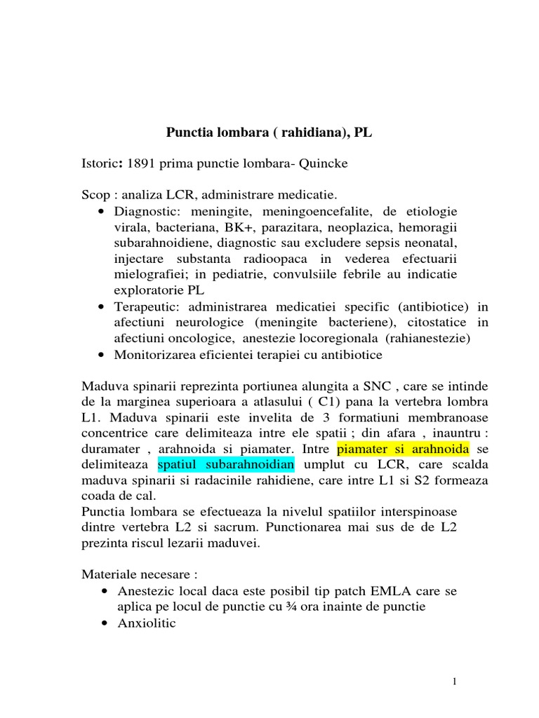 Punctie lombara 2014