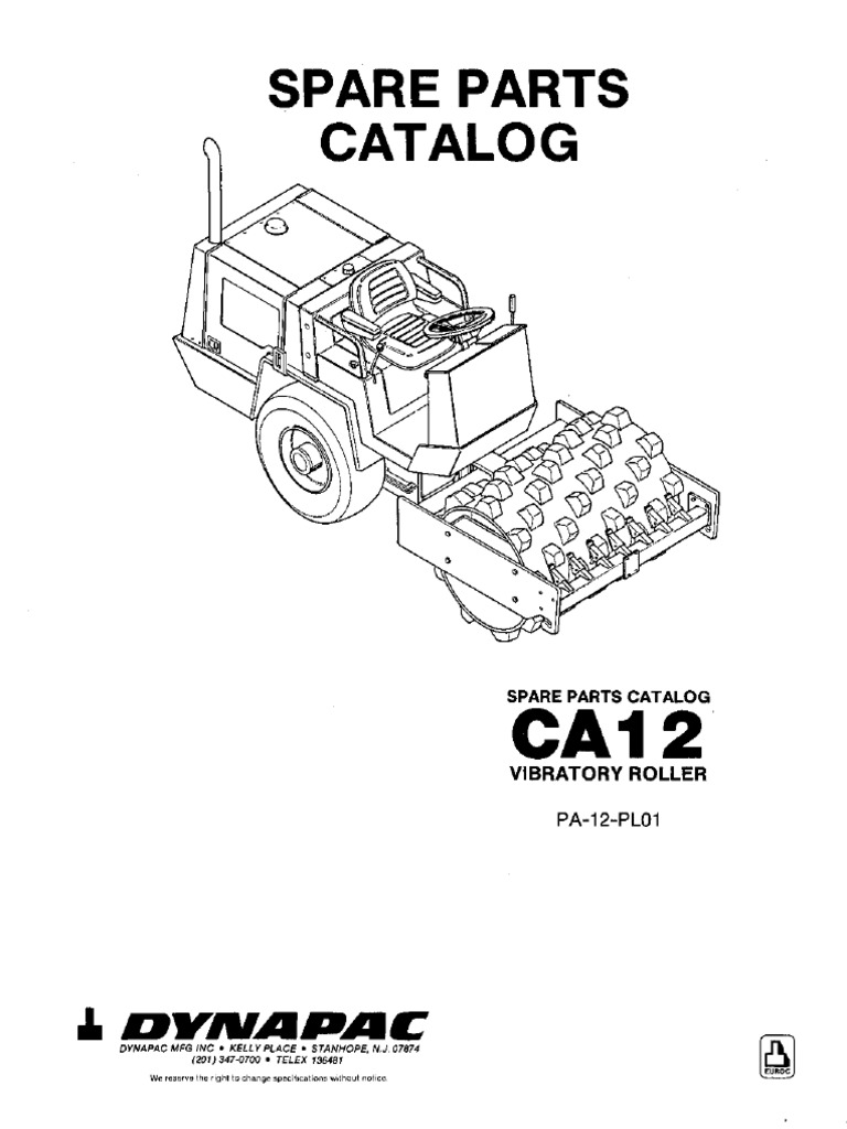Dynapac CA12 Parts Catalog | PDF | Language Arts & Discipline | Foreign ...